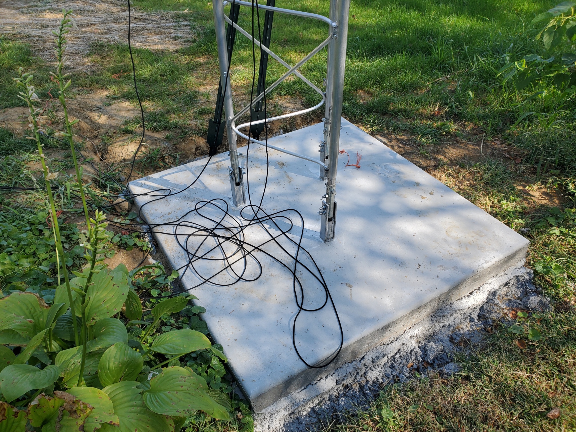 HMO tower base – Southwest Iowa Amateur Radio Club